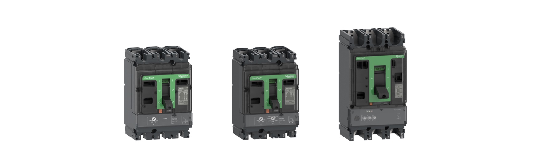 Schneider MCCB C10F3TM040 40A 3P (36kA) Frame (100A) ComPacT NSX TypeF ...