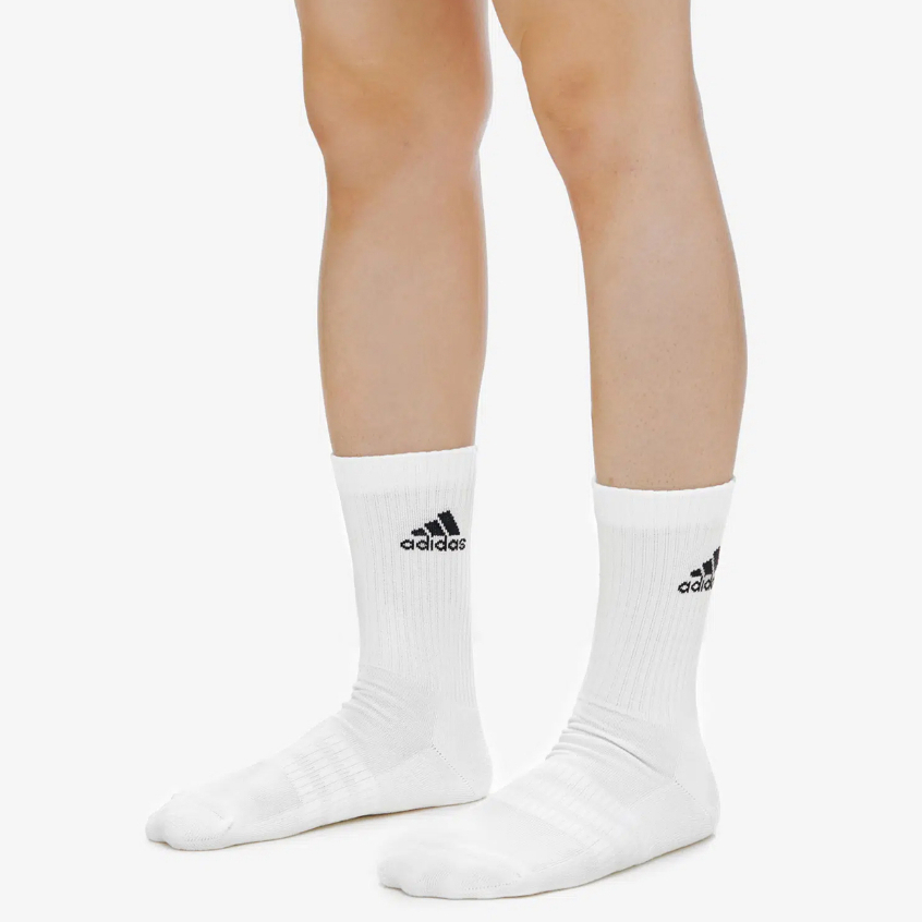 Adidas Collection ถุงเท้า TR Sock 3S Cushioned Crew 3PP DZ9345 / DZ9346 ...