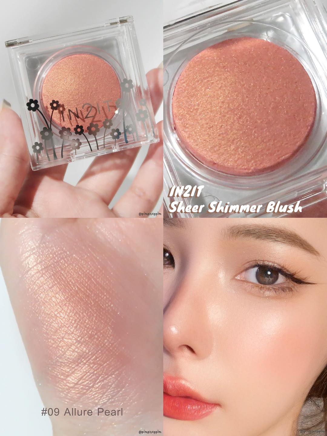 IN2IT Sheer Shimmer Blush บลัชออนประกายชิมเมอร์ - SB | Shopee Thailand