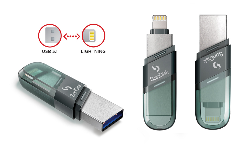 SanDisk iXpand Flash Drive Flip 256G for ios iPhone and iPad (SDIX90N ...