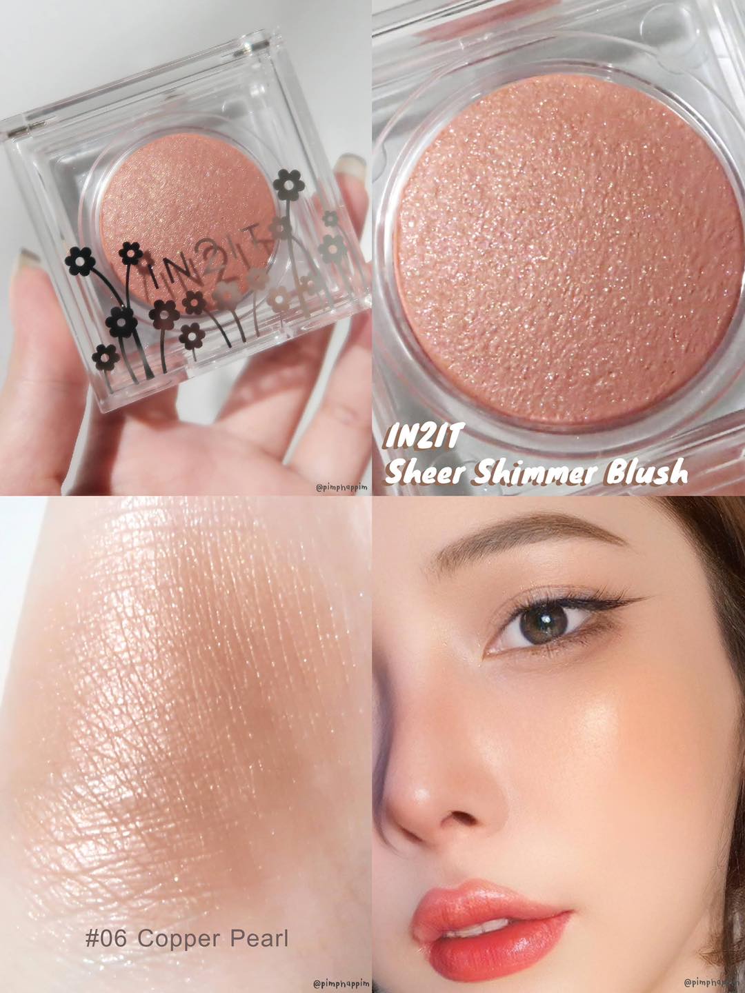 IN2IT Sheer Shimmer Blush บลัชออนประกายชิมเมอร์ - SB | Shopee Thailand