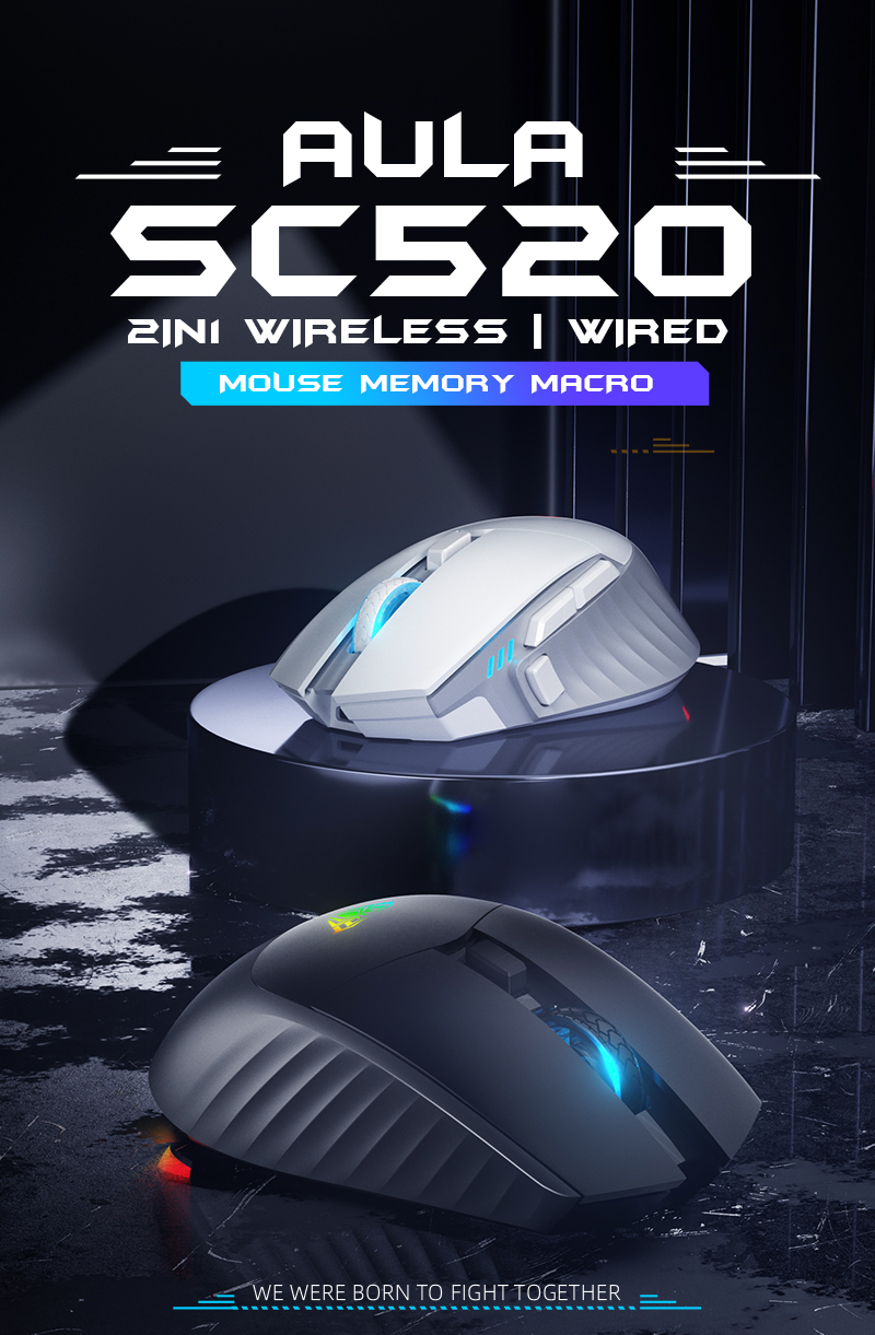 เมาส์ไร้สายเกมมิ่ง - AULA SC520 - WIRELESS GAMING MOUSE | Shopee Thailand