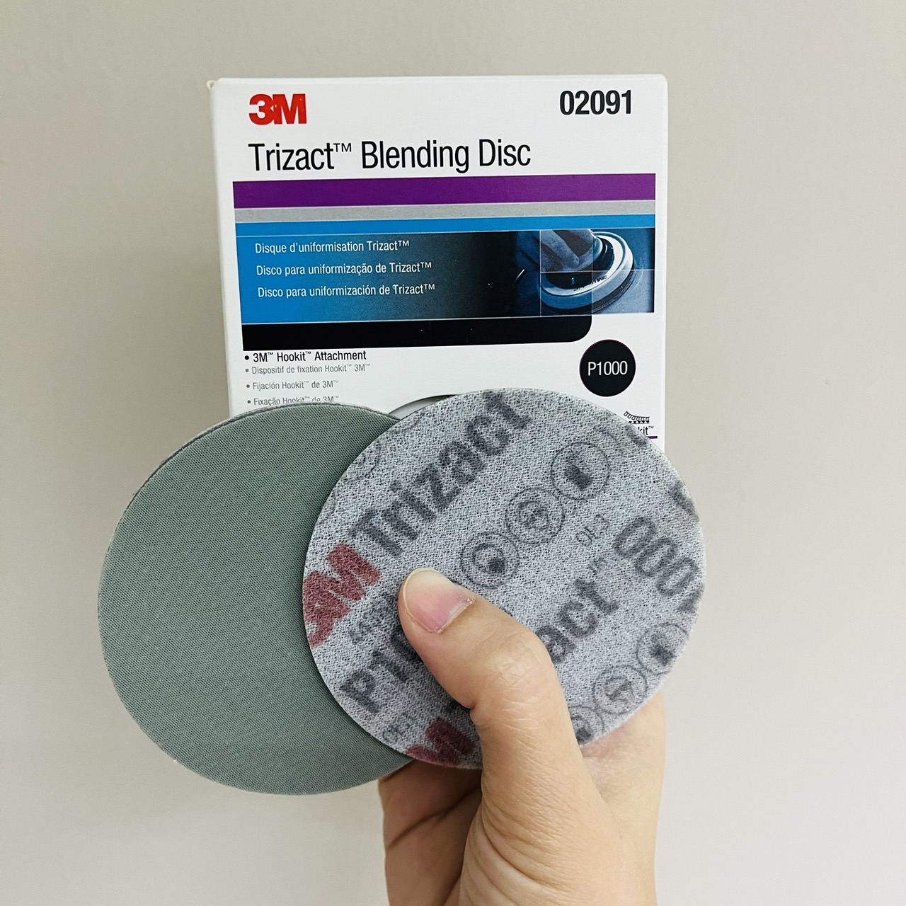 3M(1 กล่อง=15 แผ่น) PN 02091 Trizact Blending Disc กระดาษทรายไตรแซ๊ค ...