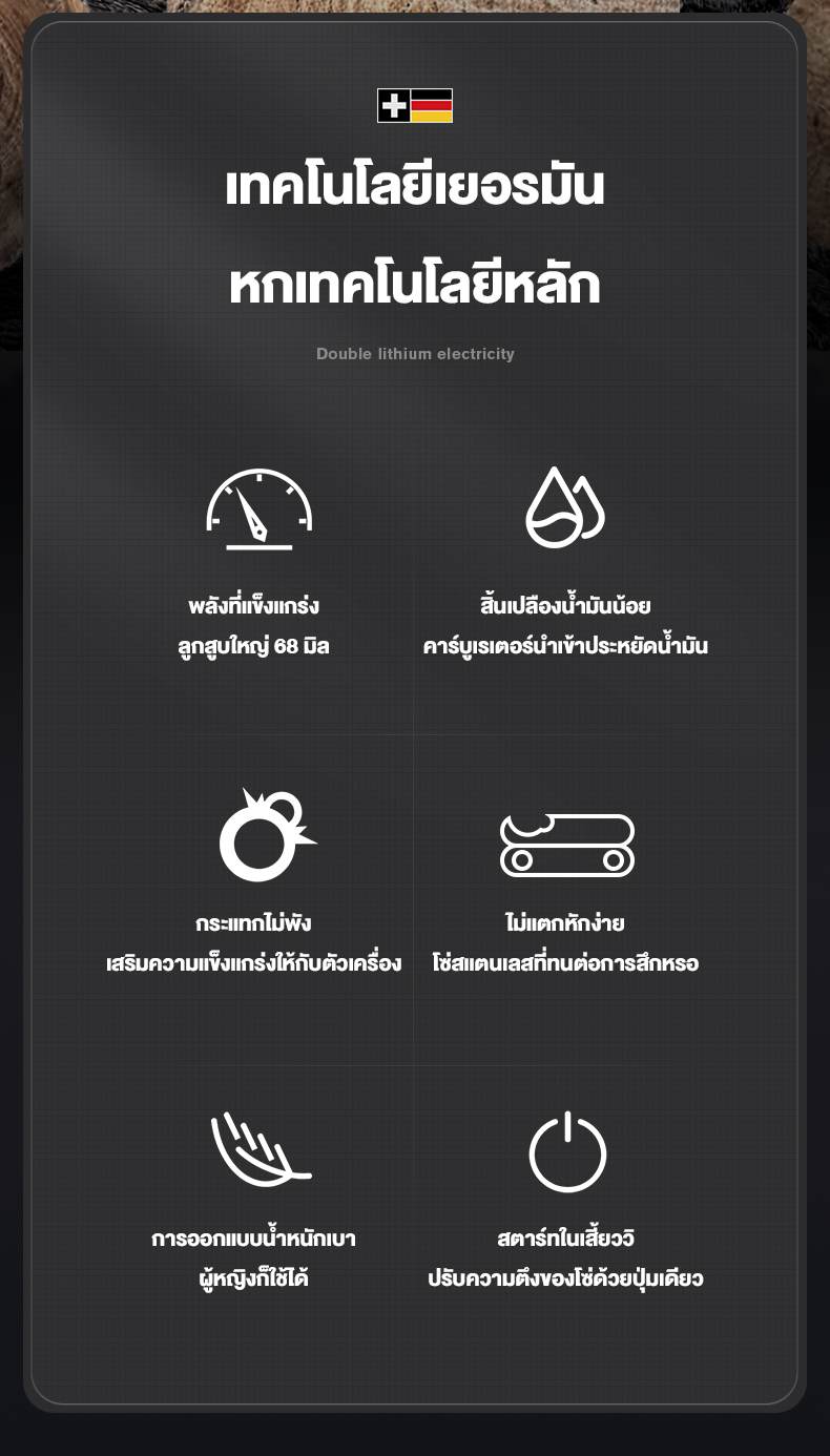 JIAPU เลื่อยน้ำมัน เลื่อยตัดไม้ เลื่อยโซ่ยนต์ 13แรงม้า บาร์ 20 นิ้ว แถมฟรี โซ่ 2 เส้น | Shopee ...