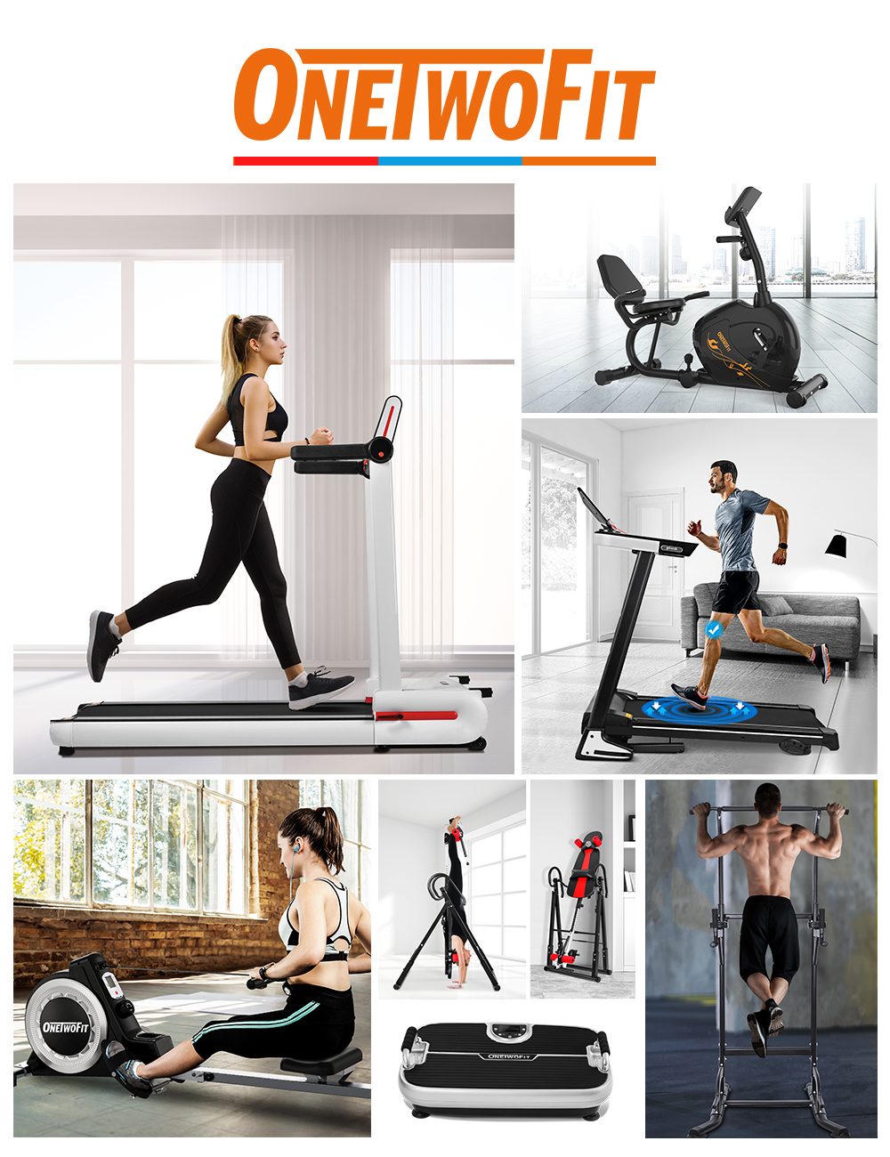 OneTwoFit สเต็ปเปอร์ V shape stepper สเตปเปอร์ออกกำลังกาย steper เครื่องออกกําลังกาย ลด ต้นขา ส ...