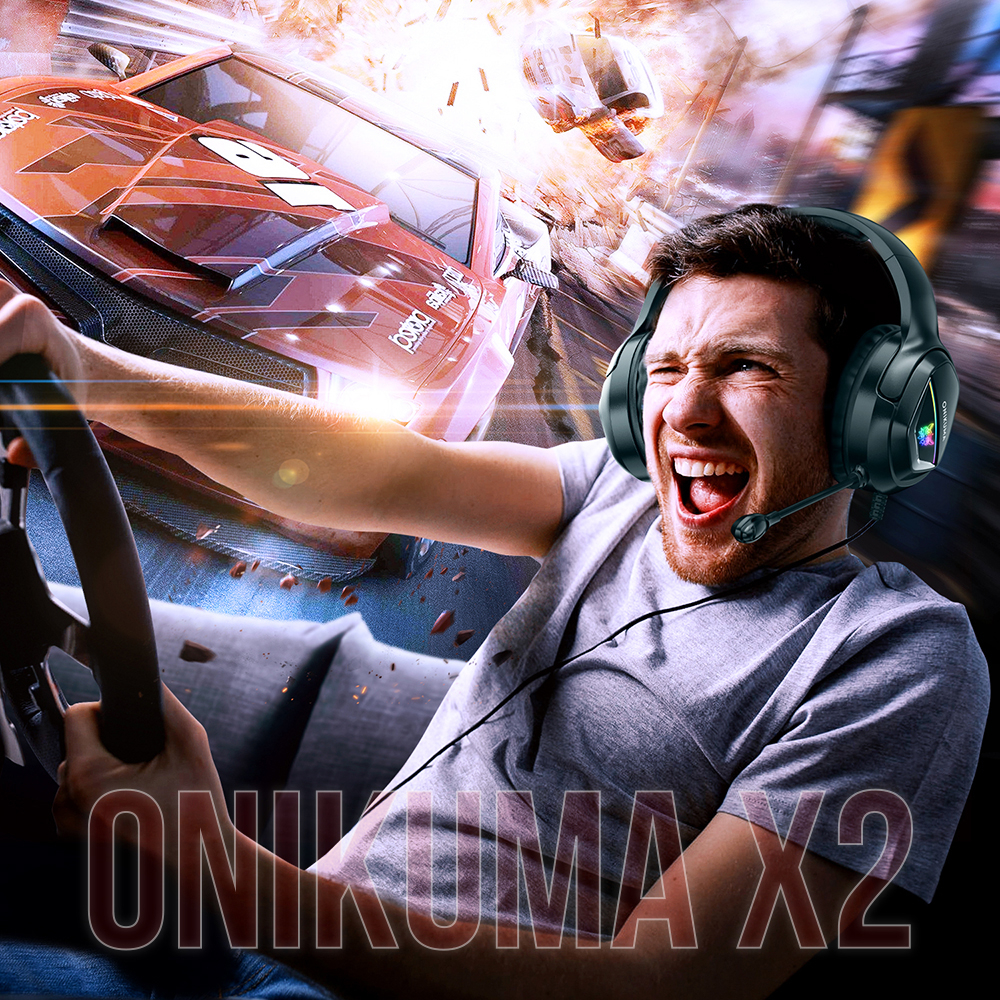 Onikuma X2 RGB Gaming Headset หูฟัง หูฟังมือถือ หูฟังเกมส์มิ่ง PC | Shopee Thailand