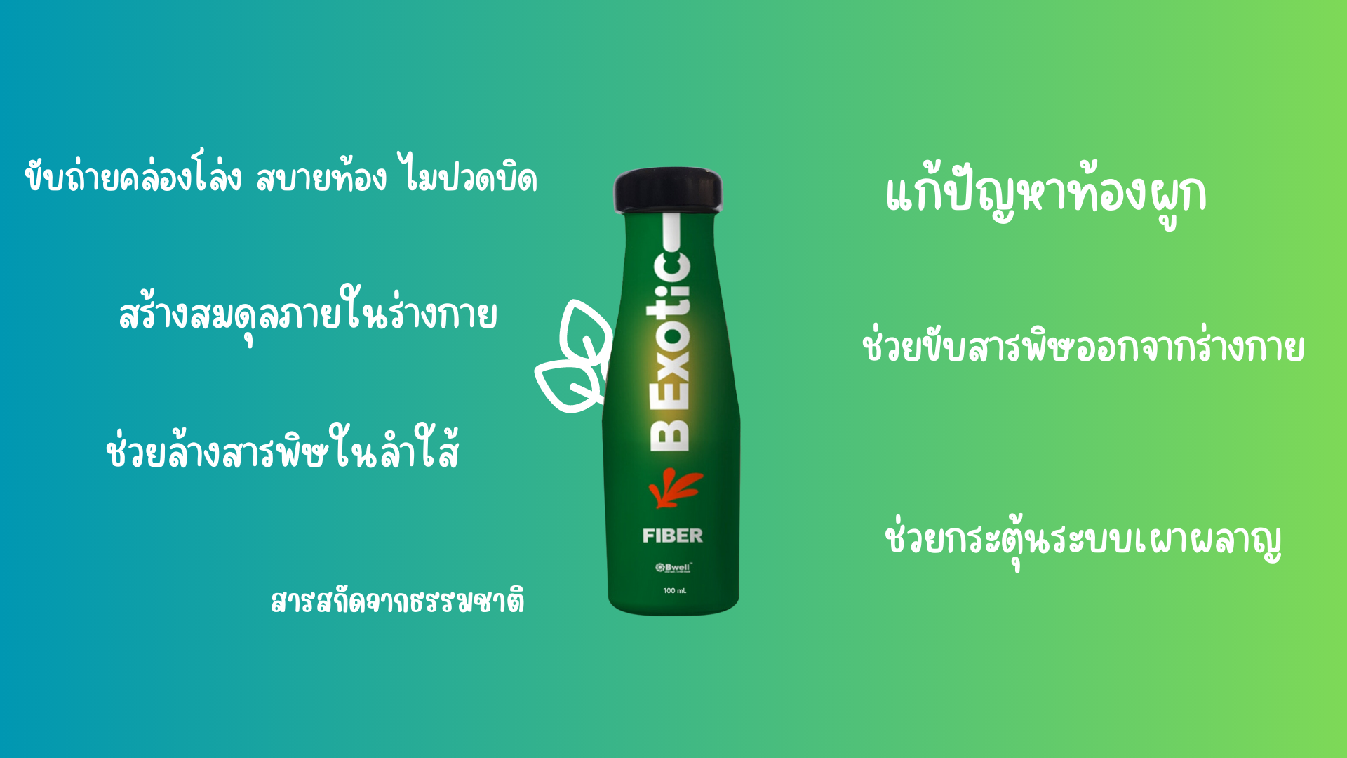 B EXOTIC FIBER ตรา BWELL 100 ML. (ตรา บีเอ็กซ์โซติกไฟเบอร์) | Shopee ...