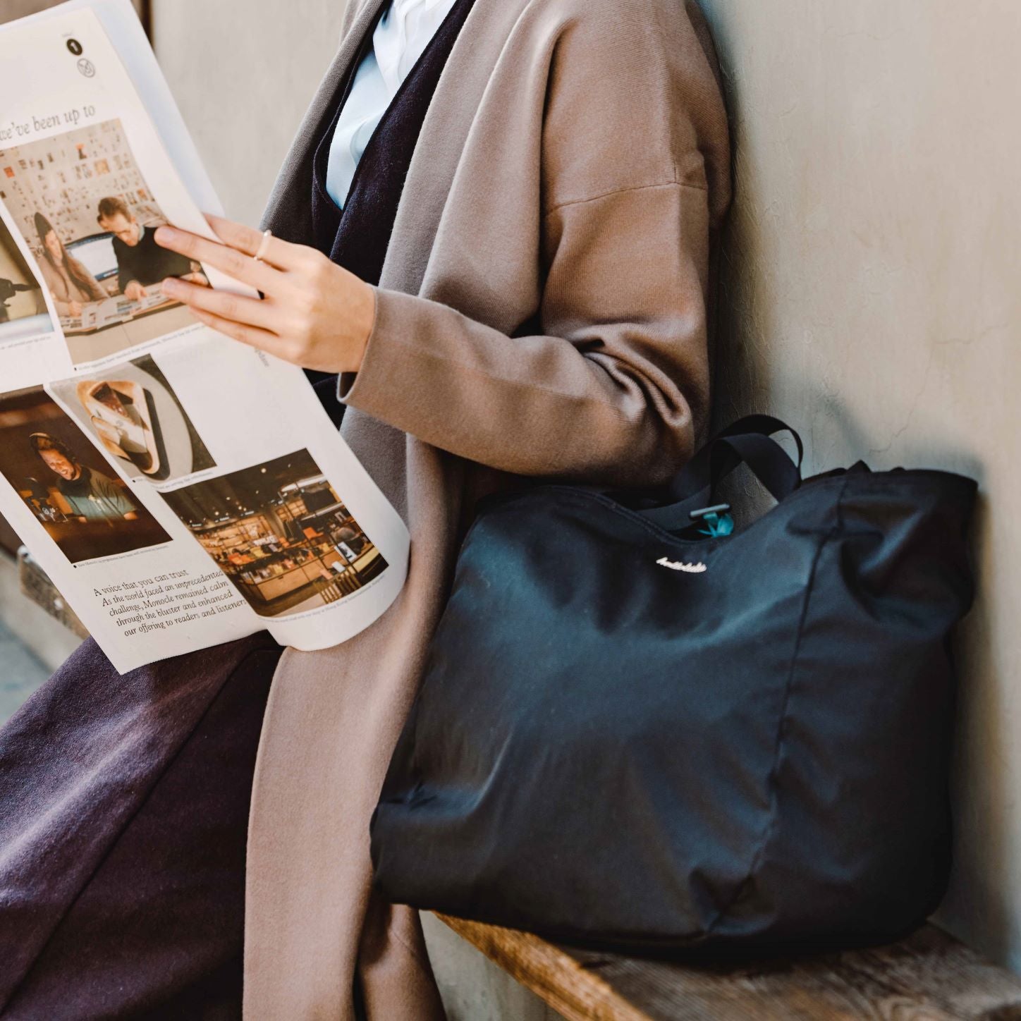 Hellolulu รุ่น JAKE - Double Sides 2 way Tote Bag (ECO edition) สลับใช้ได้ทั้ง 2 ด้าน 1 ใบ 2 สี ...