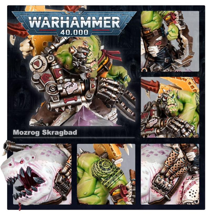 [200A พร้อมส่ง] WARHAMMER 40K: ORKS: MOZROG SKRAGBAD โมเดลเกมสนามจำลอง ...
