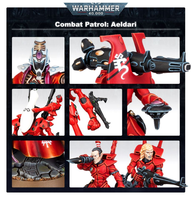 [200A พร้อมส่ง] WARHAMMER 40K: COMBAT PATROL: AELDARI โมเดลเกมส์สนาม ...