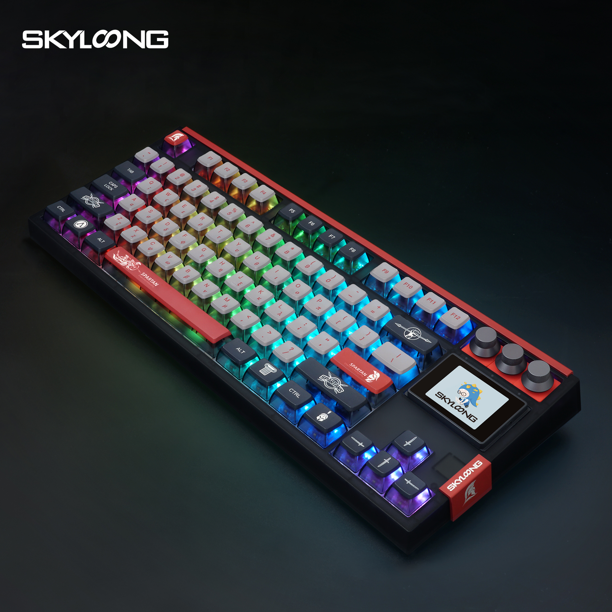 คีย์บอร์ดเกมมิ่ง Skyloong GK87 Pro | Mechanical Wireless 3 โหมด 88 คีย์ ...