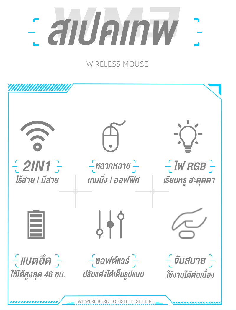 เมาส์ไร้สายเกมมิ่ง - AULA SC520 - WIRELESS GAMING MOUSE | Shopee Thailand