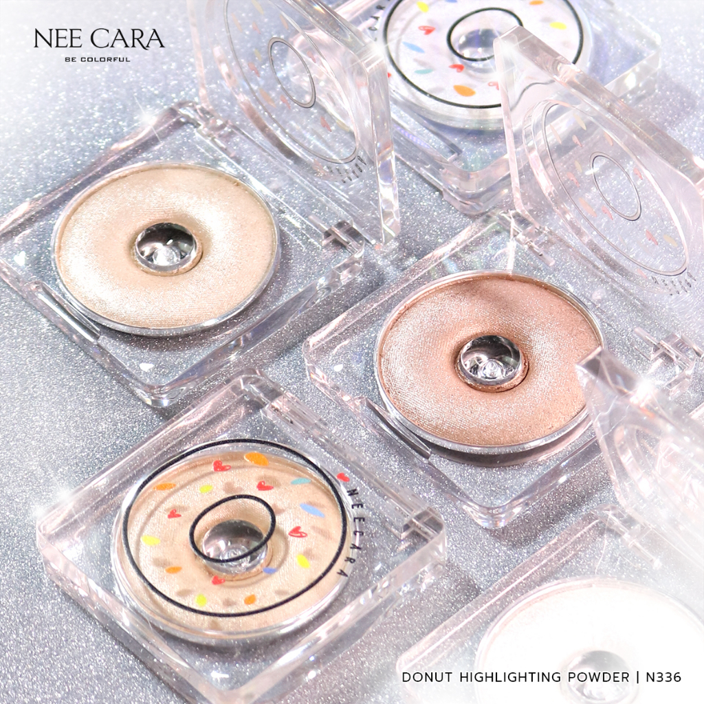 NEE CARA ไฮไลท์พาวเดอร์ BE COLORFUL DONUT HIGHLIGHTING POWDER | N336 ...