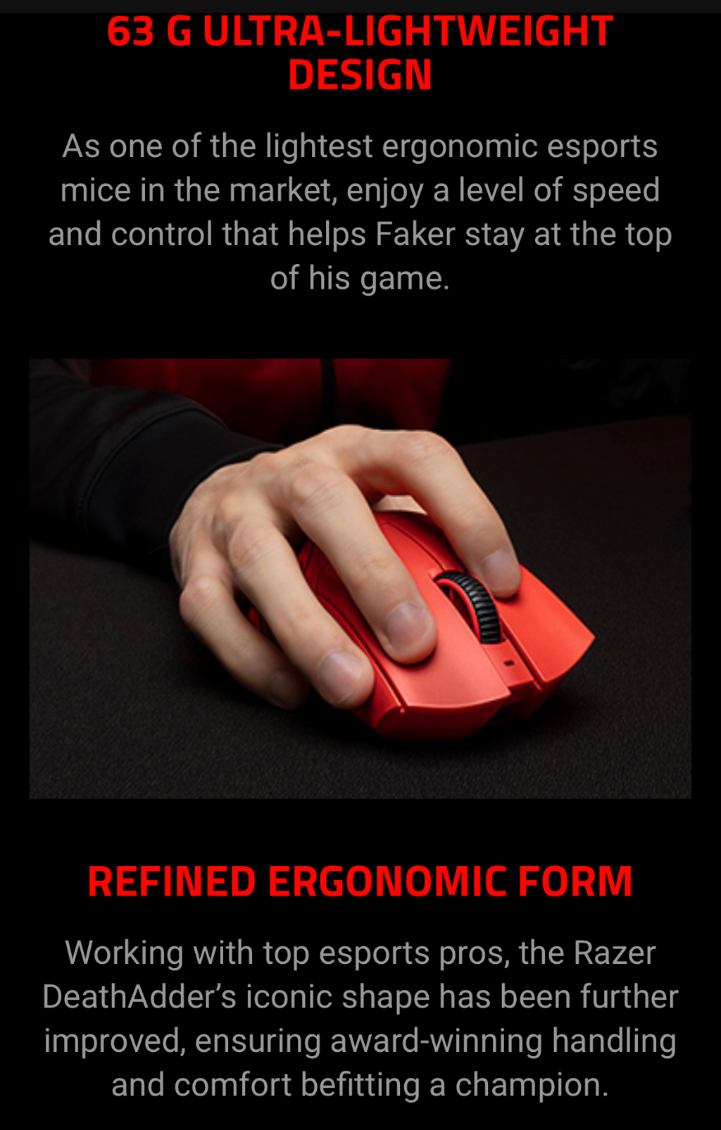 Razer DeathAdder V3 Pro Faker Edition - Ultra-lightweight Wireless ...