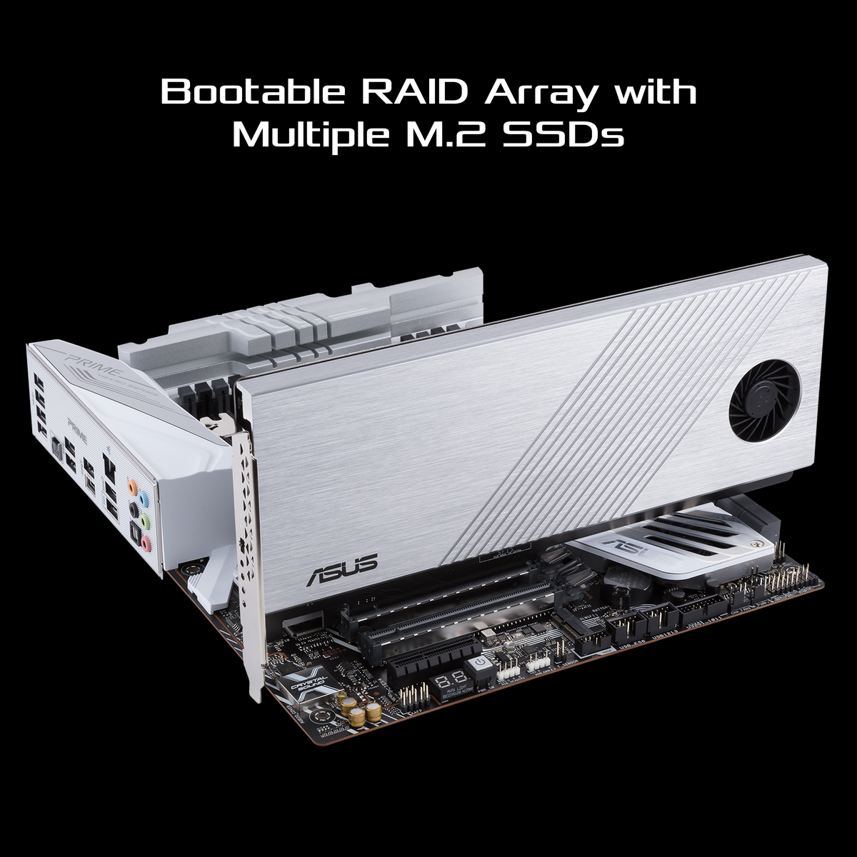 ASUS HYPER M.2 X16 GEN 4 CARD (90MC08A0-M0UAY0), supports four NVMe M.2 ...
