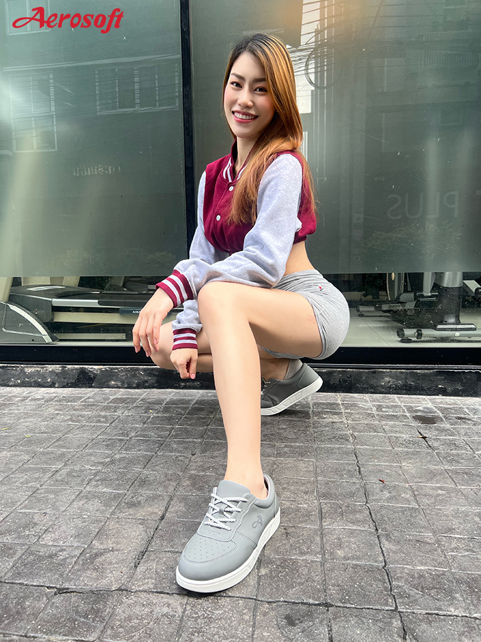 Aerosoft (แอโร่ซอฟ) รองเท้าผ้าใบผู้หญิง ผู้ชาย เพื่อสุขภาพ รุ่น EURO D1 ...