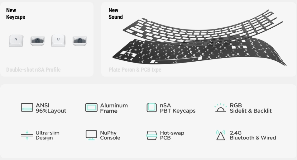 Air96 Wireless Mechanical Keyboard - EN Keycap | Shopee Thailand