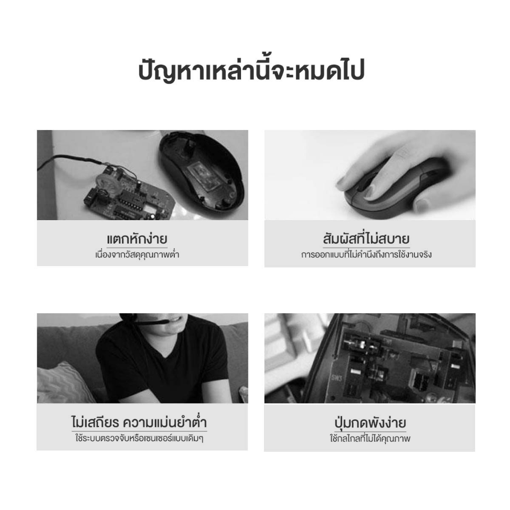 เมาส์ IWACHI เมาส์ไร้สาย Wireless Mouse 2.4G Bluetooth Mouse DPI 1200 ...