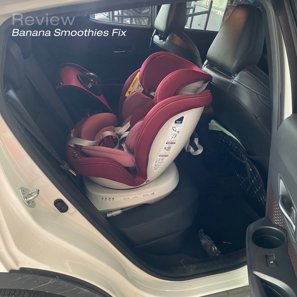 GLOWY คาร์ซีท รุ่น Banana Smoothies Fix Carseat (0 ถึง 36 kg) หมุนได้ 360 องศา แรกเกิด ถึง 12 ...