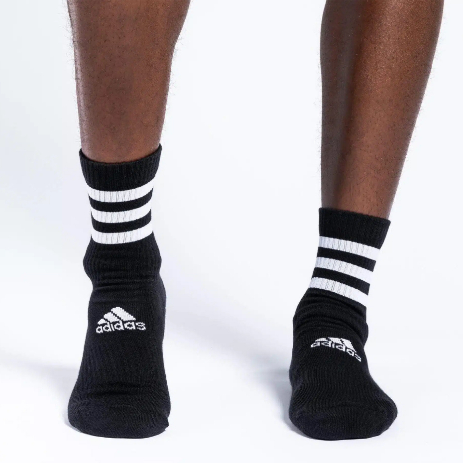 Adidas Collection ถุงเท้า TR Sock 3S Cushioned Crew 3PP DZ9345 / DZ9346 ...