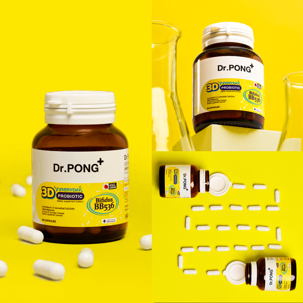 [12.12 โปรแรง] Dr.PONG 3D EVERYDAY PROBIOTIC ปรับสมดุลลำไส้ บำรุงผิว เสริมระบบภูมิคุ้มกัน ...