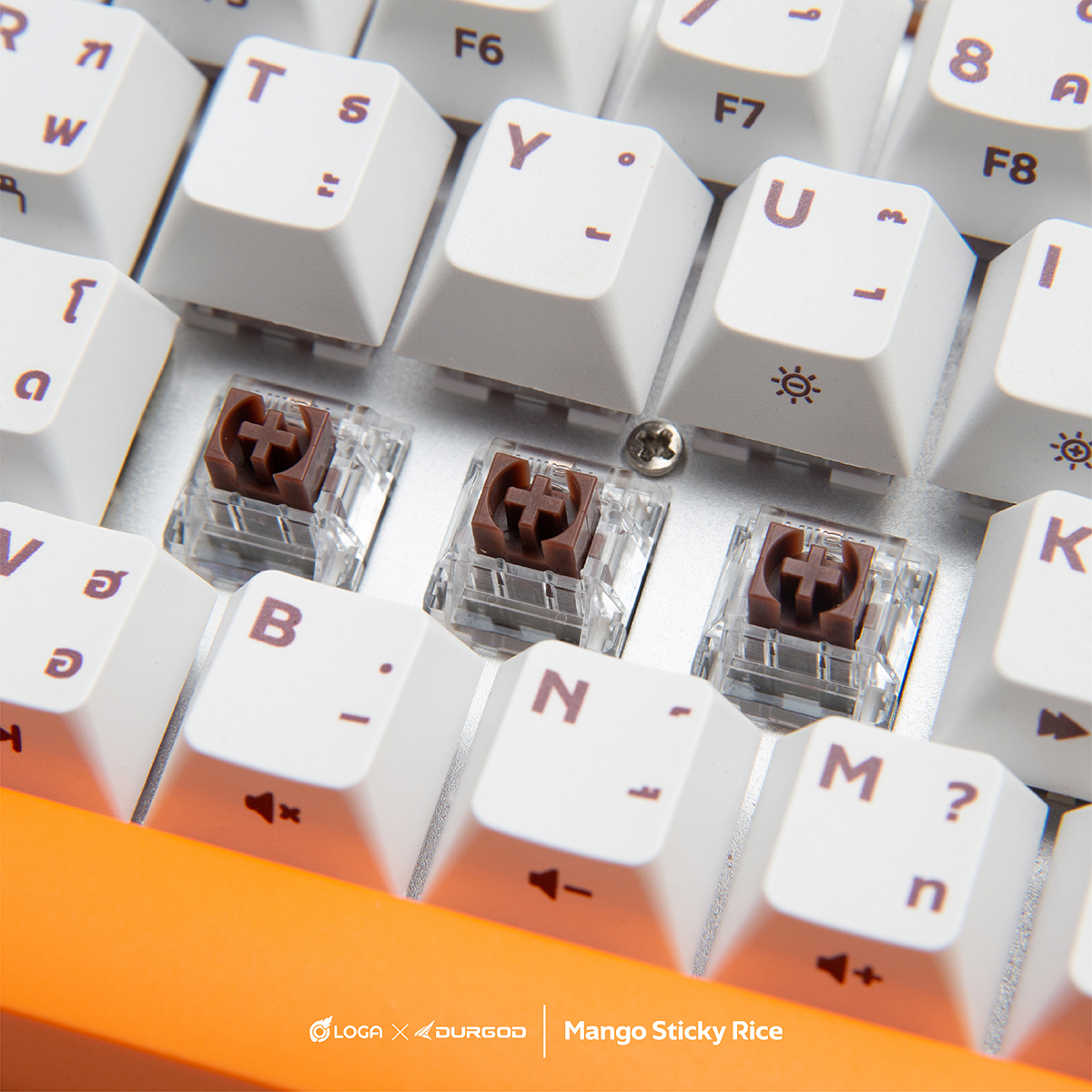LOGA X Durgod : Mango sticky rice [ Wireless mechanical keyboard ...