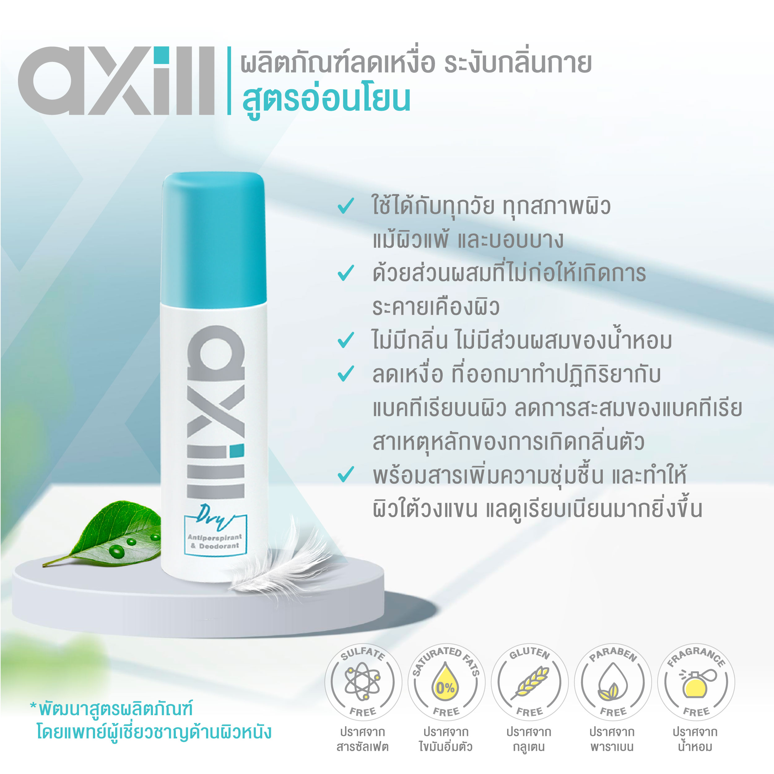 FACELABS AXILL DRY ANTIPERSPIRANT & DEODORANT สเปรย์ระงับเหงื่อและกลิ่น ...