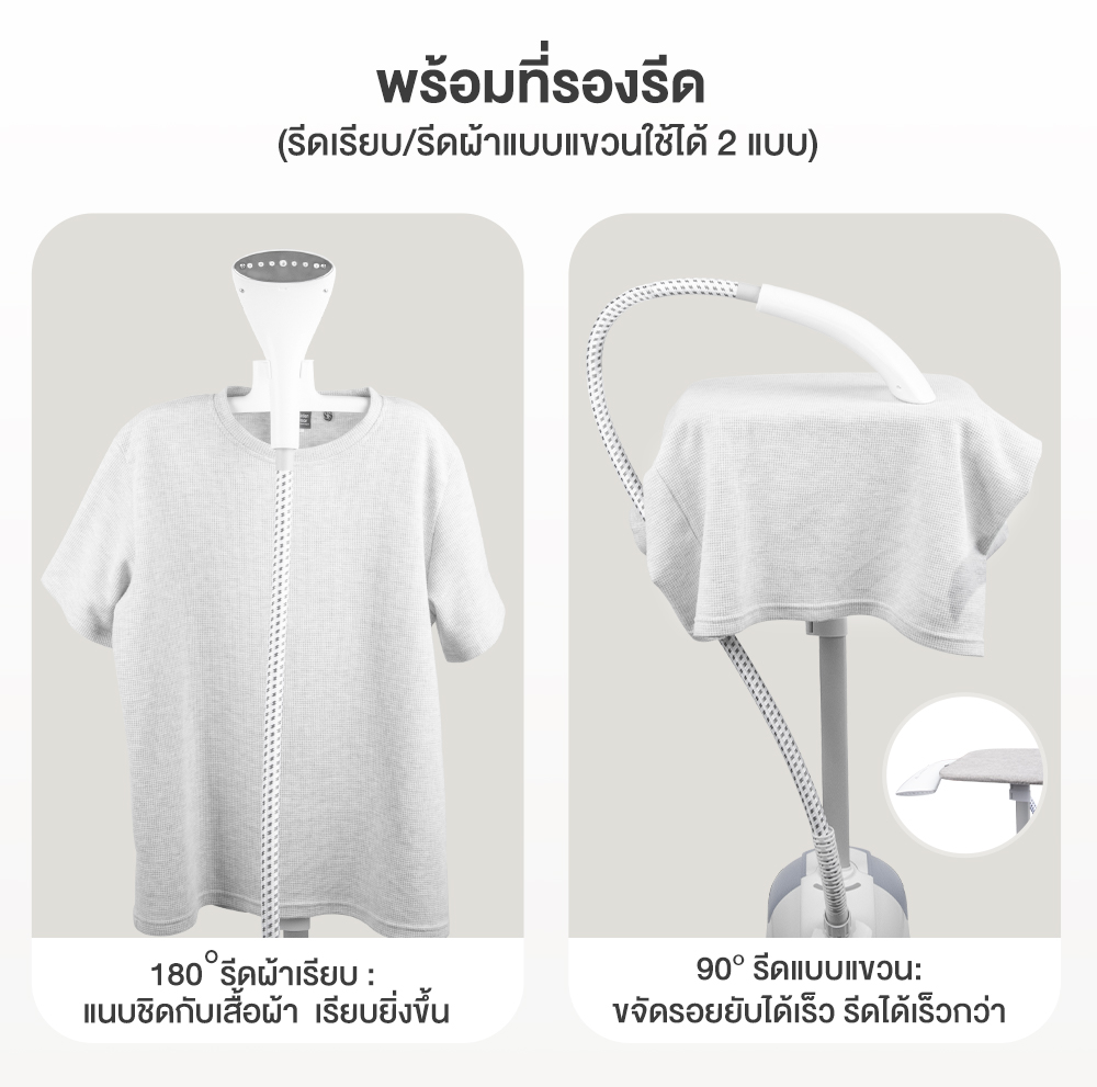 INSSA เตารีด เตารีดไอน้ำ 1800W ไอน้ำถนอมผ้า เครื่องรีดไอน้ำแบบยืน ...