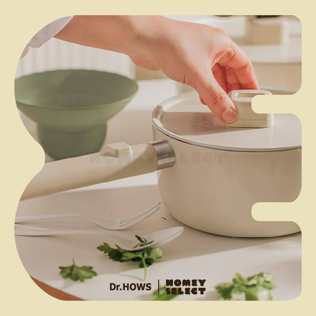 Dr.HOWS กระทะ หม้อ อลูมิเนียมเคลือบเซรามิก รุ่น Lumi ใช้ได้กับเตาทุกประเภทรวม Induction ผลิตจาก ...