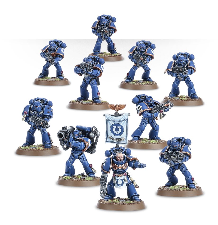 [BSF พร้อมส่ง]Warhammer 40K: SPACE MARINES TACTICAL SQUAD โมเดลเกมจำลอง ...