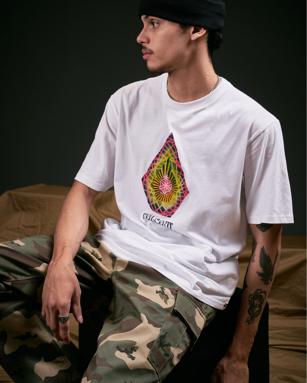 Volcom เสื้อยืด STAR SHIELDS STONE SS TEE | Shopee Thailand
