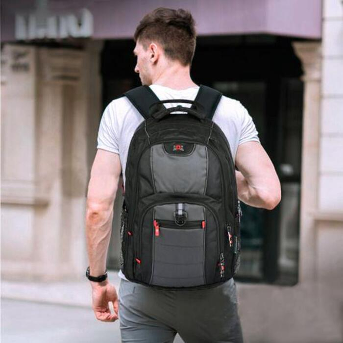 Wenger Pillar 16" Laptop Backpack - Black/Grey (WG 600633) กระเป๋าเป้ ...
