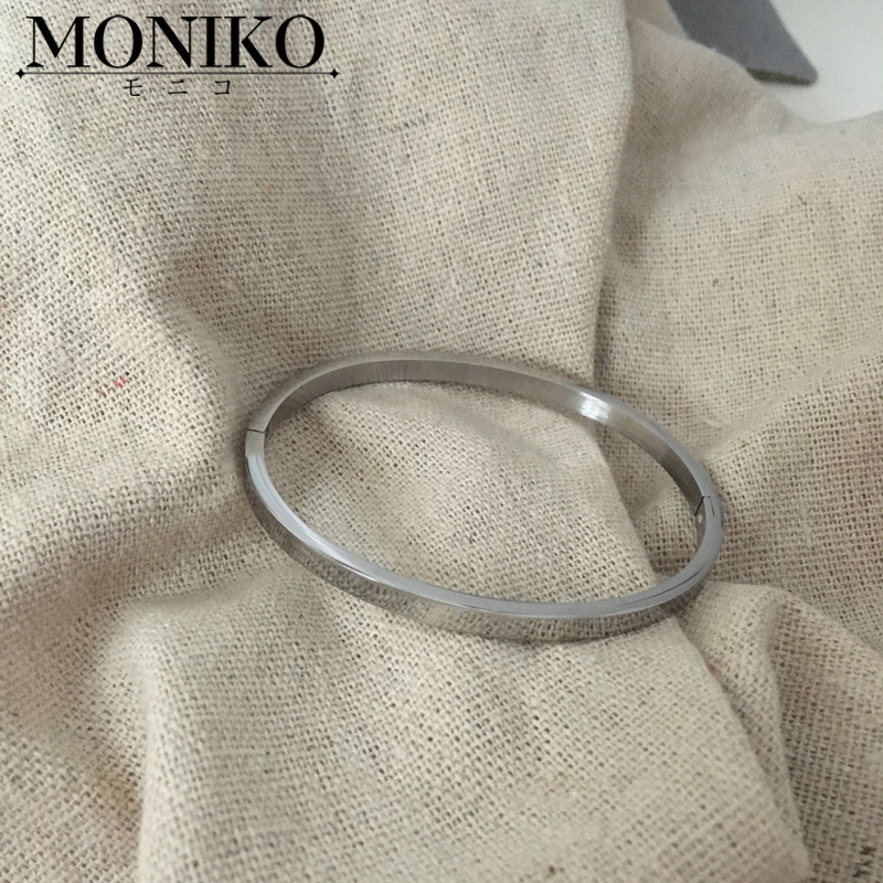 MONIKO กำไลข้อมือสเตนเลสสไตล์เกาหลี สําหรับผู้ชาย และผู้หญิง | Shopee ...