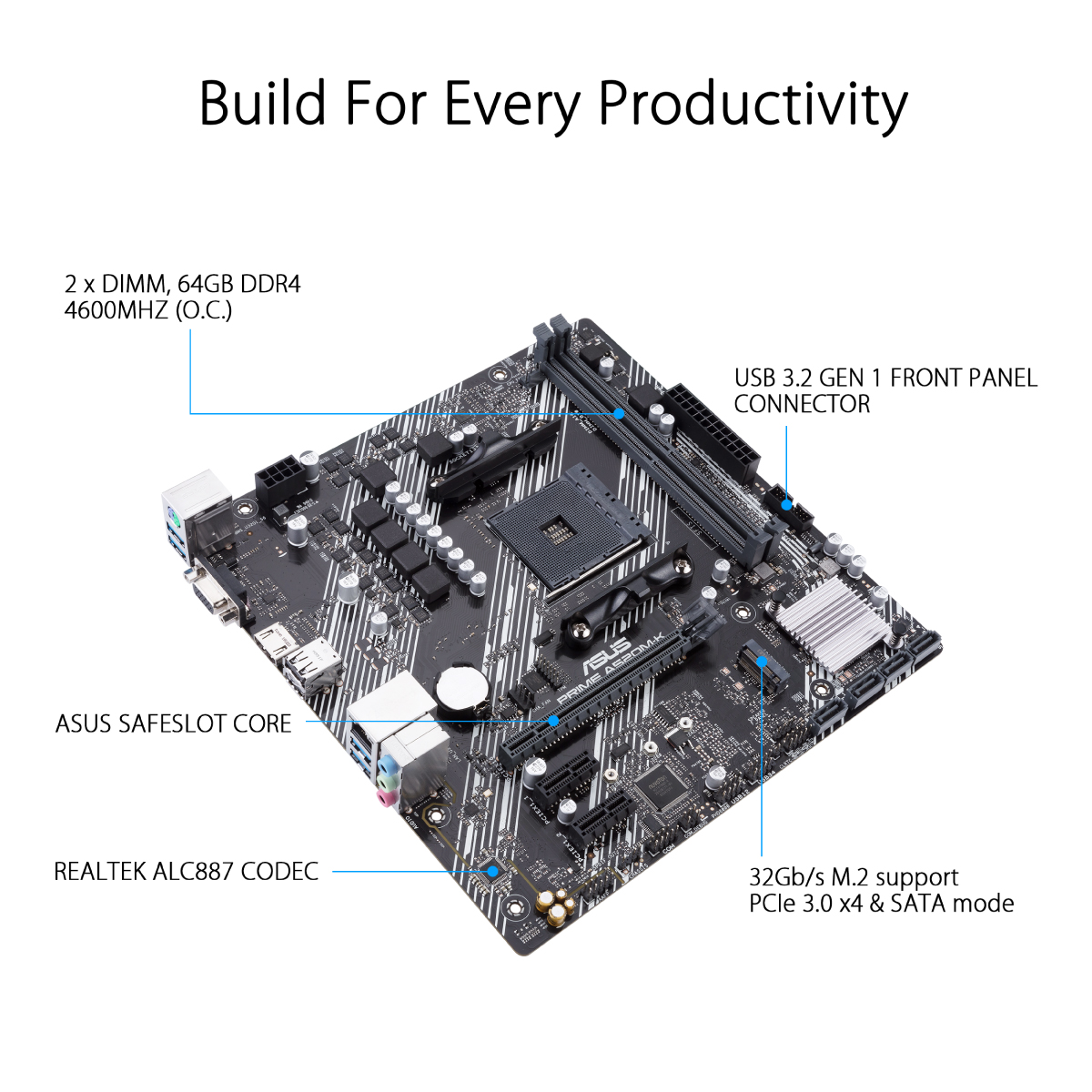 ASUS PRIME A520M-K (90MB1500-M0UAY0), Mainboard, AMD A520 (Ryzen AM4 ...