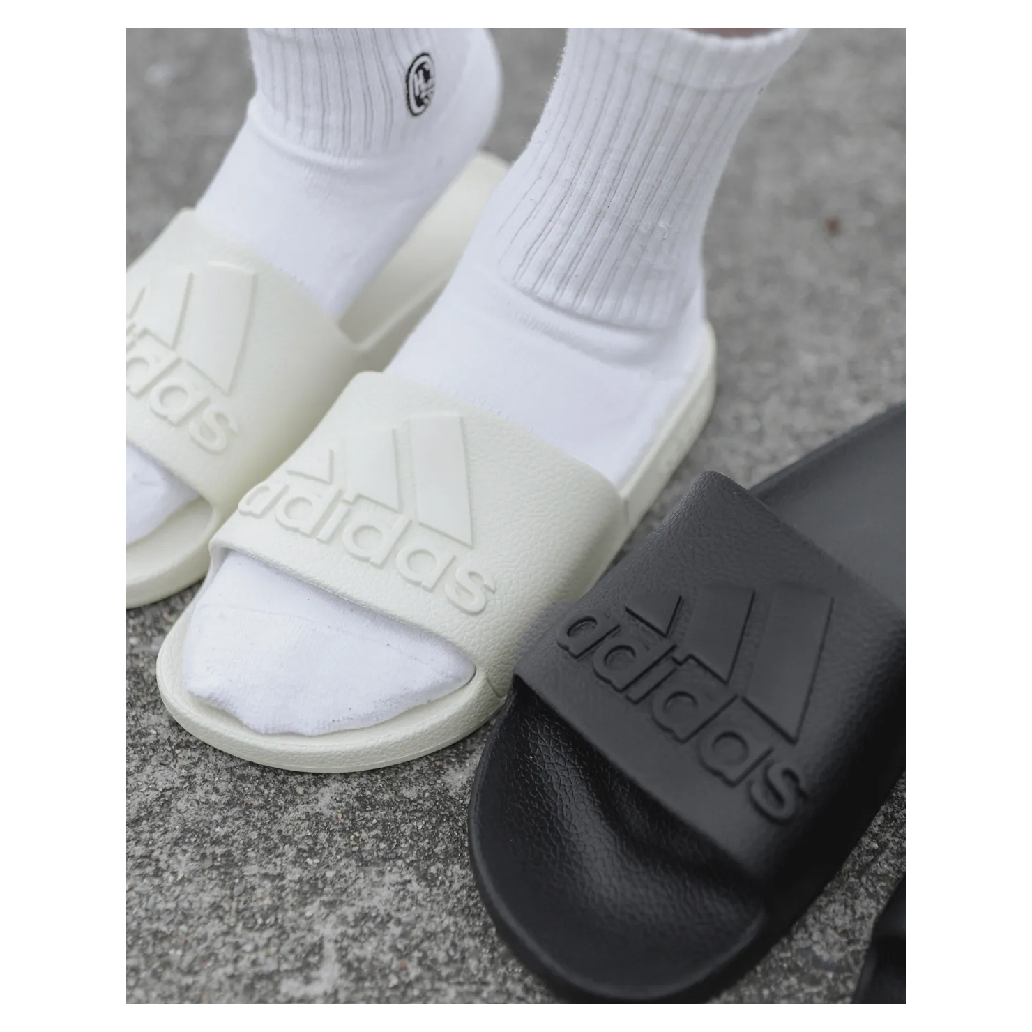 Adidas รองเท้าแตะ Adilette Aqua Slides (5สี) | Shopee Thailand