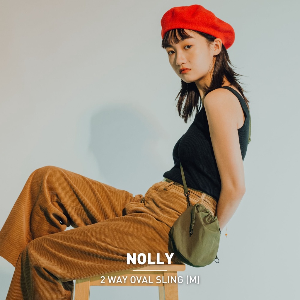 Hellolulu รุ่น NOLLY [New-In Colors] - 2 Way Oval Sling (M) กระเป๋าสะพายทรงกลม (BC-H50368 ...