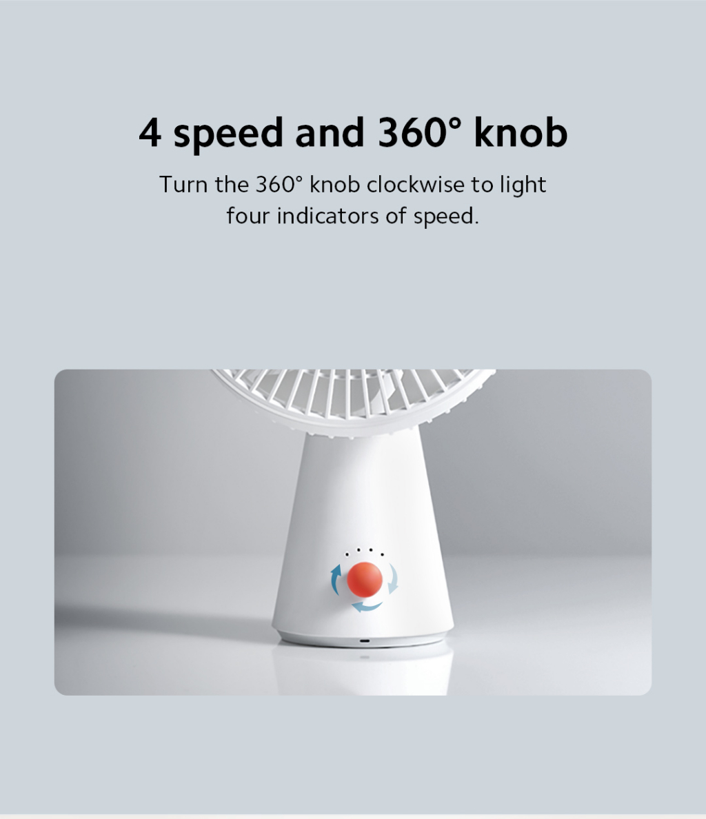 Xiaomi Rechargeable Mini Fan | รับประกัน 1 ปี | Shopee Thailand