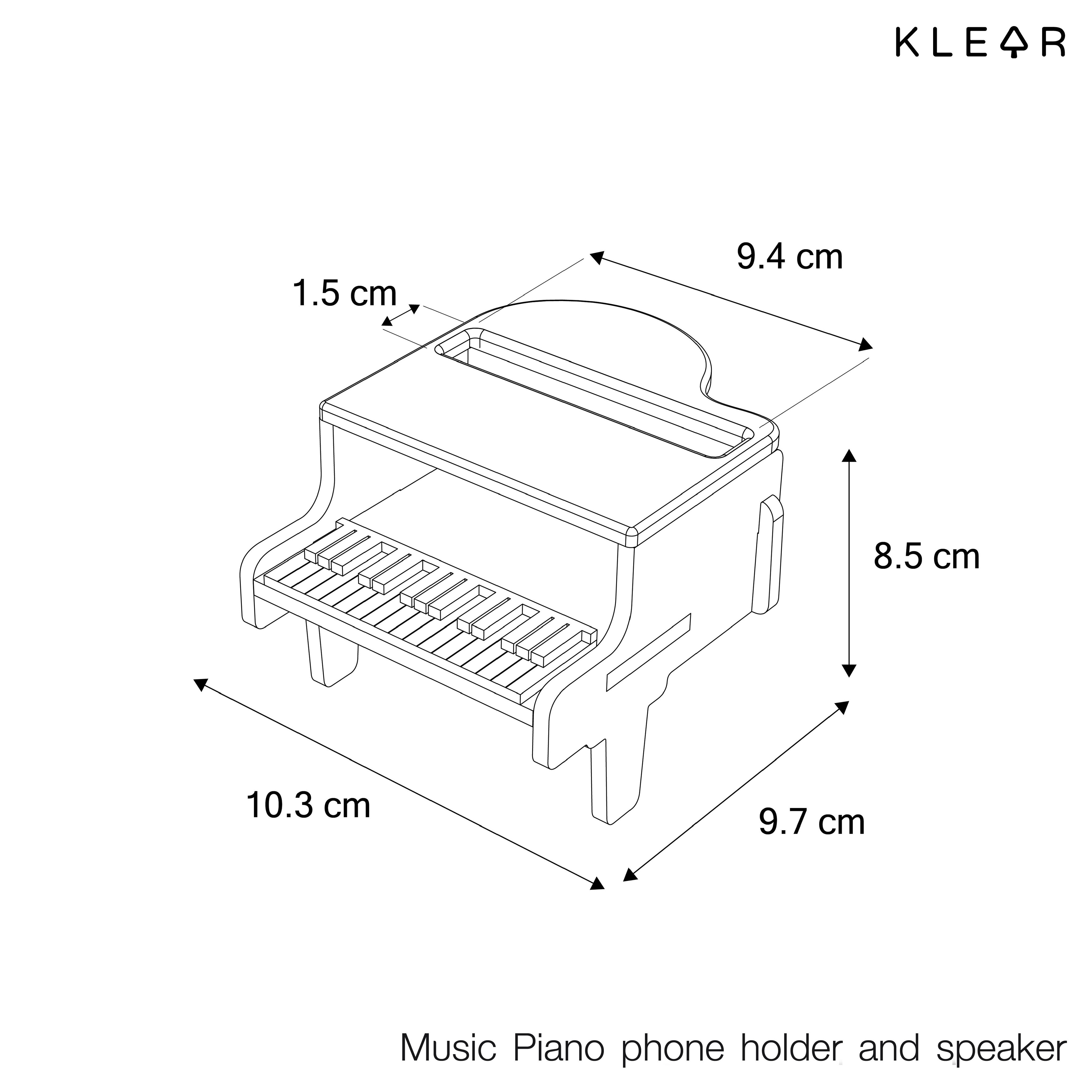 Klearobject Music Piano phone holder ที่วางโทรศัพท์มือถือ แท่นวางโทรศัพท์มือถือ ที่ตั้งโทรศัพท์ ...