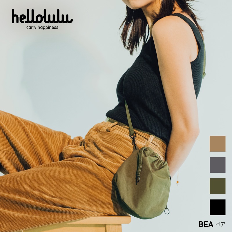 Hellolulu รุ่น BEA [New-In Colors] - 2 Way Oval Sling (S) กระเป๋าสะพายทรงจีบ (BC-H50367) สายปรับ ...