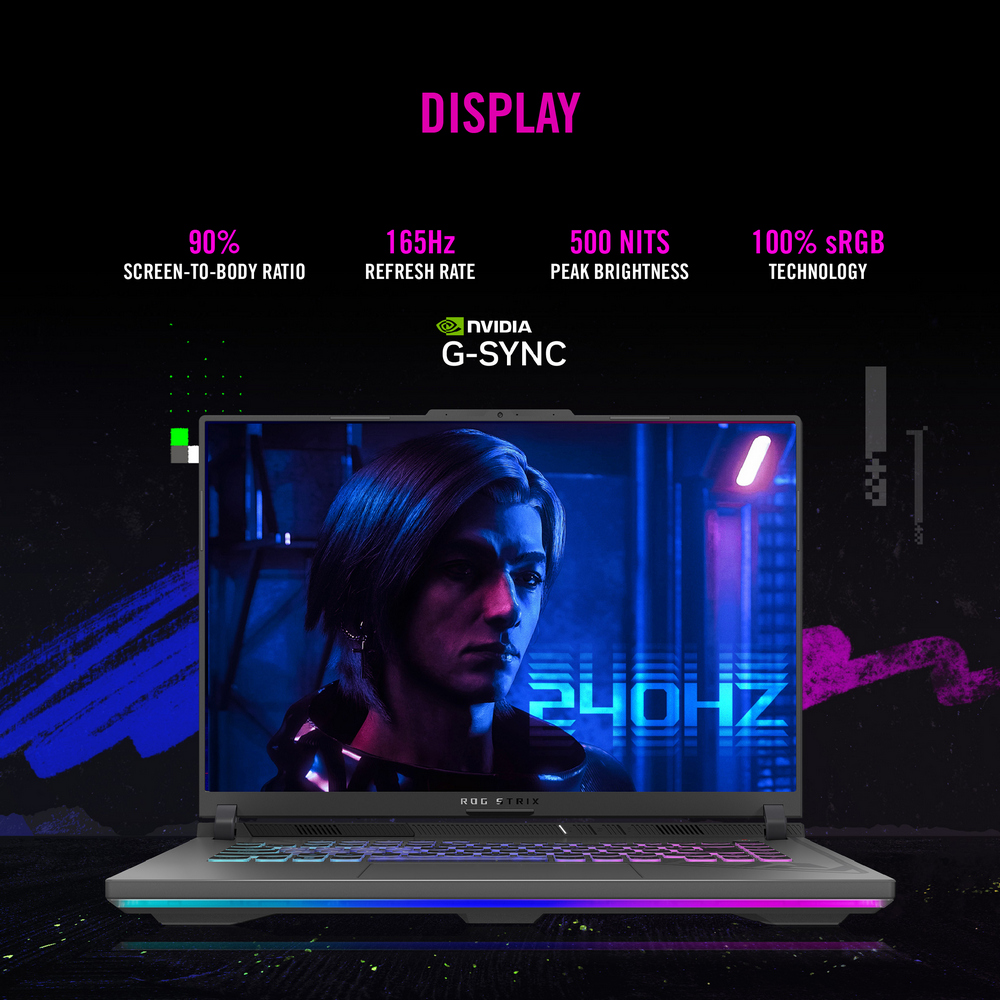 ASUS ROG Strix G16 2023 (G614JV-N3122W), gaming laptop, 16" WUXGA ...
