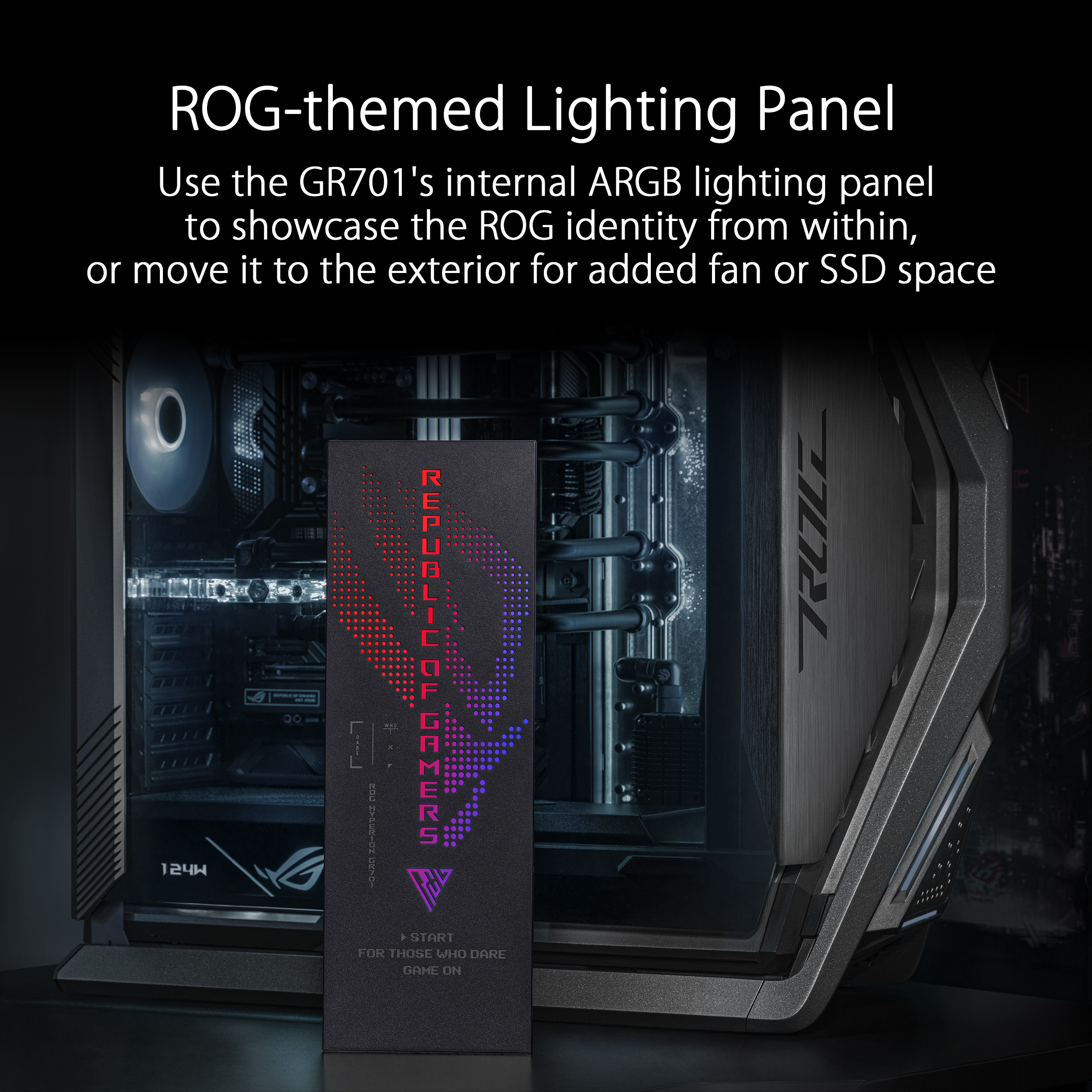 ASUS ROG Hyperion GR701 E-ATX computer case, 420 mm dual radiator ...