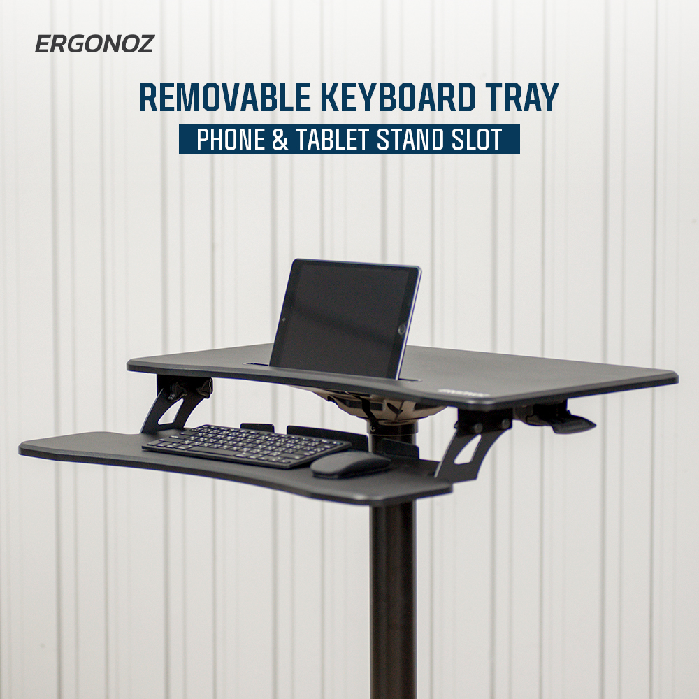Ergonoz Computer Cart Standing Desk โต๊ะคอมพิวเตอร์ ปรับระดับความสูงได้ ...