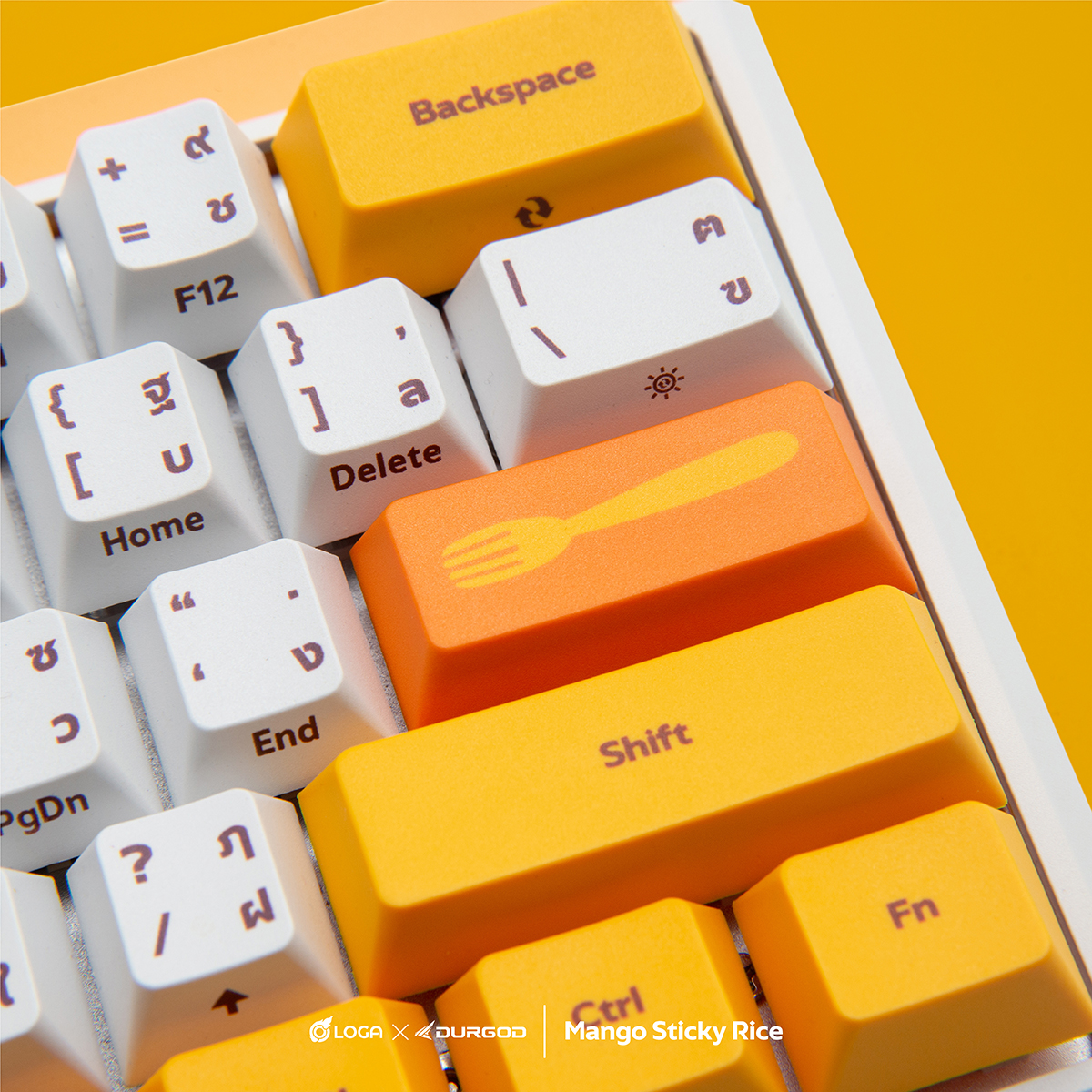 LOGA X Durgod : Mango sticky rice [ Wireless mechanical keyboard ...