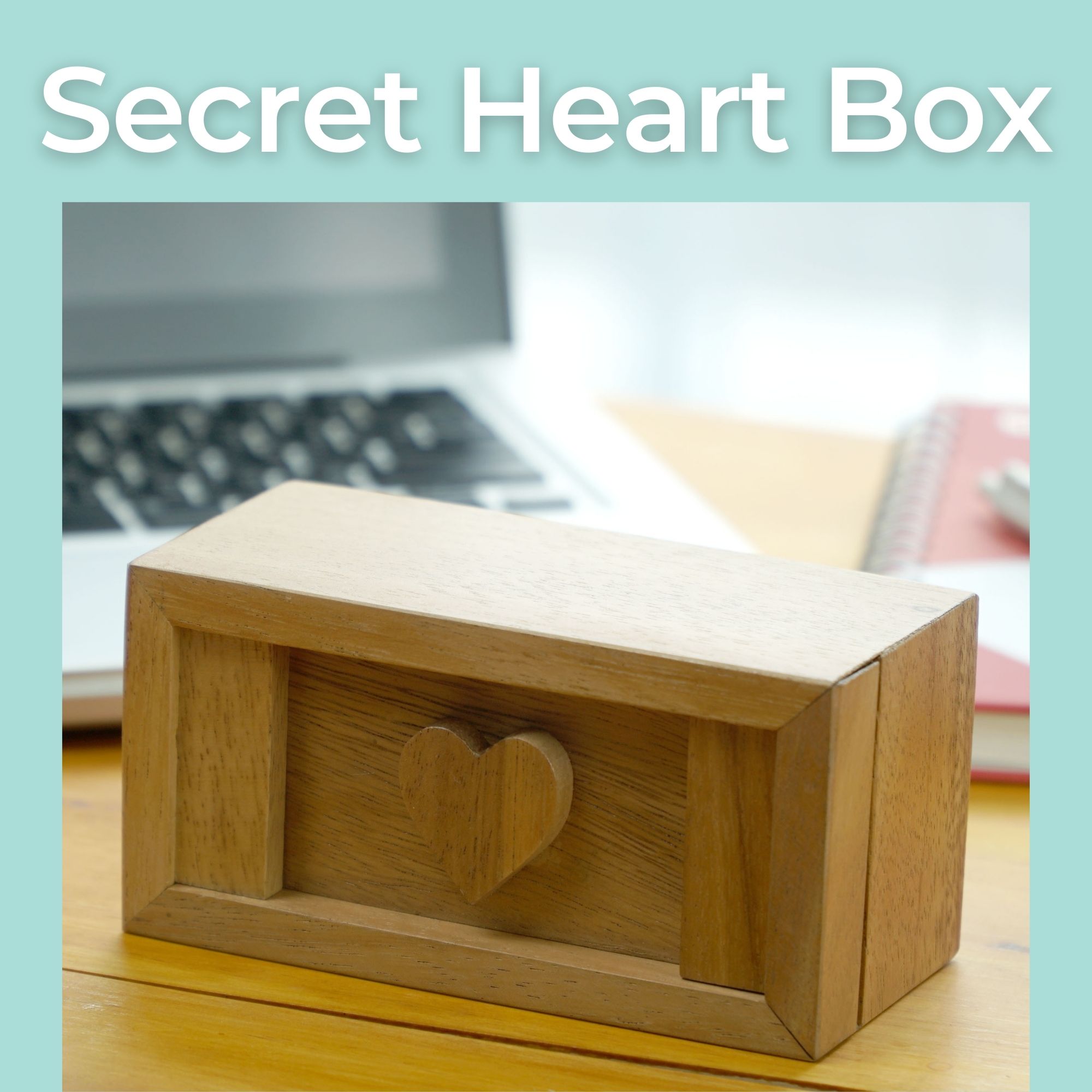[โค้ดMallลด10%]HB3F Secret Heart Box กล่องลับหัวใจ กล่องปริศนา กล่องไม้ ...