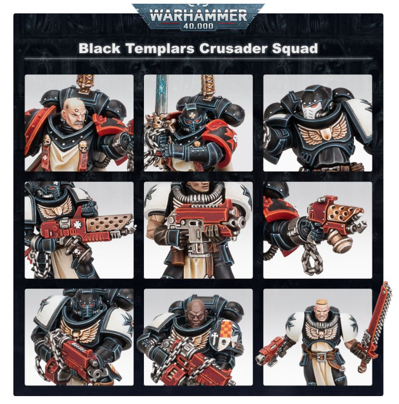 [GW พร้อมส่ง]WARHAMMER 40K :BLACK TEMPLARS: PRIMARIS CRUSADER SQUAD ...