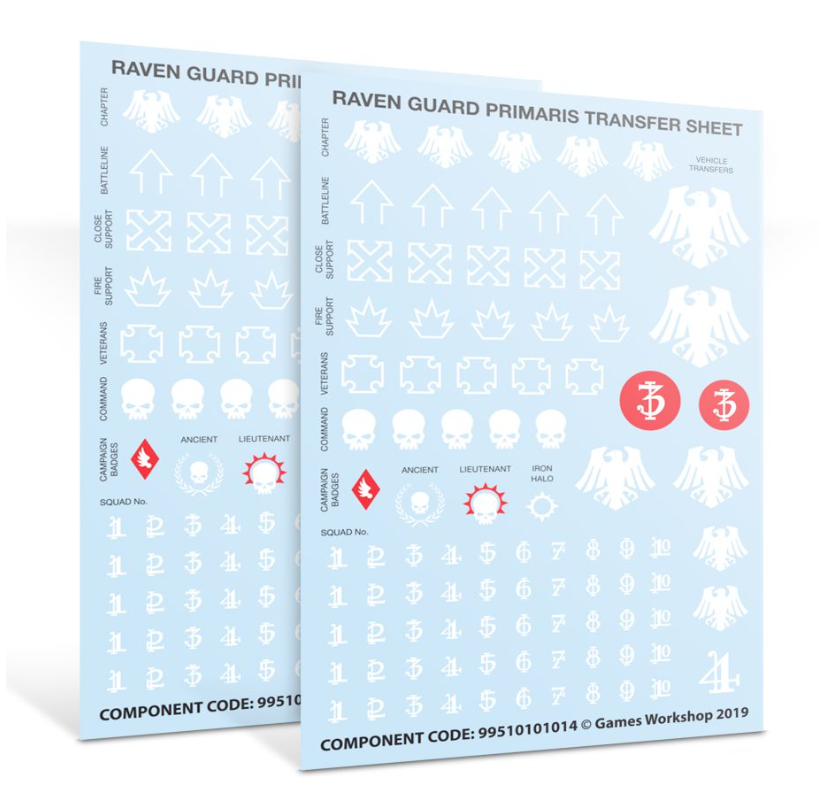 [GW พร้อมส่ง]WARHAMMER 40K:SPACE MARINES:RAVEN GUARD PRIMARIS UPGRADES ...