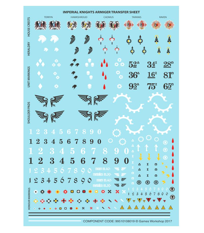 [GWพร้อมส่ง] Warhammer 40K: IMPERIAL KNIGHTS ARMIGERS โมเดลเกมส์สนาม ...