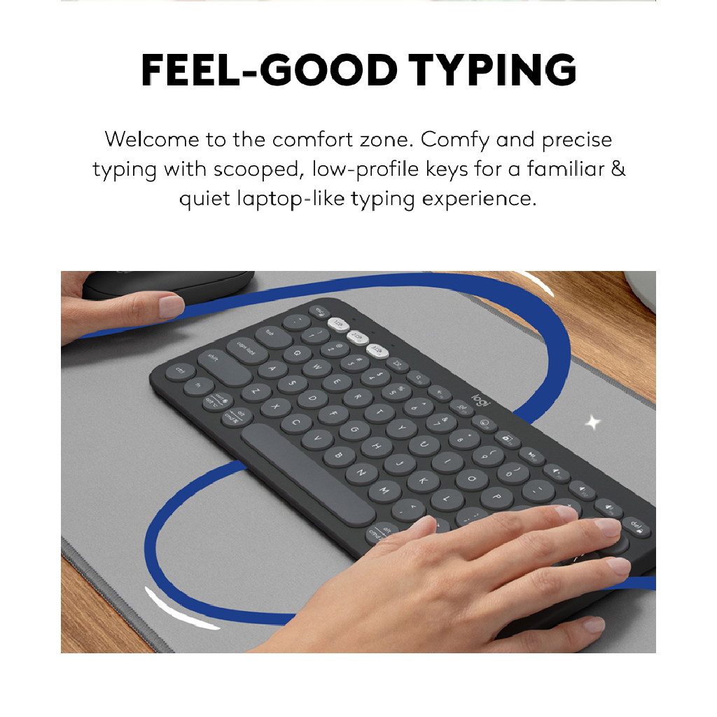 Logitech K380s Multi-Device Bluetooth Keyboard (คีย์บอร์ดไร้สายบลูทูธ ...