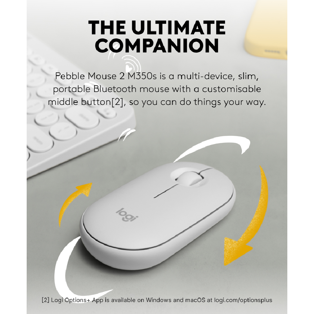 Logitech K380s Multi-Device Bluetooth Keyboard + Pebble M350s Wireless ...