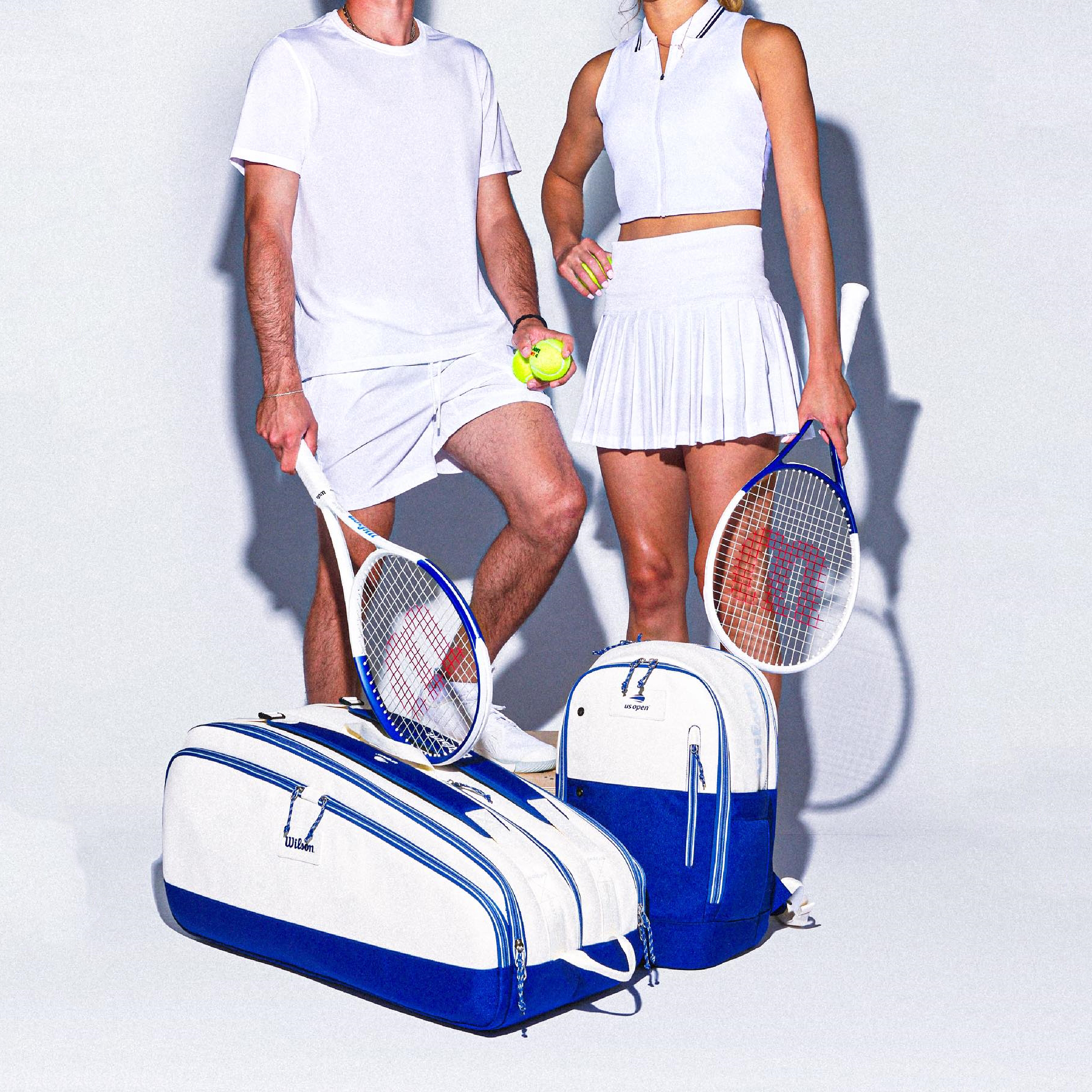 Wilson ไม้เทนนิส Blade 98 V8 US Open 2023 Tennis Racket FRM 2 4 1/4 | White/Blue ( WR133511U2 ...